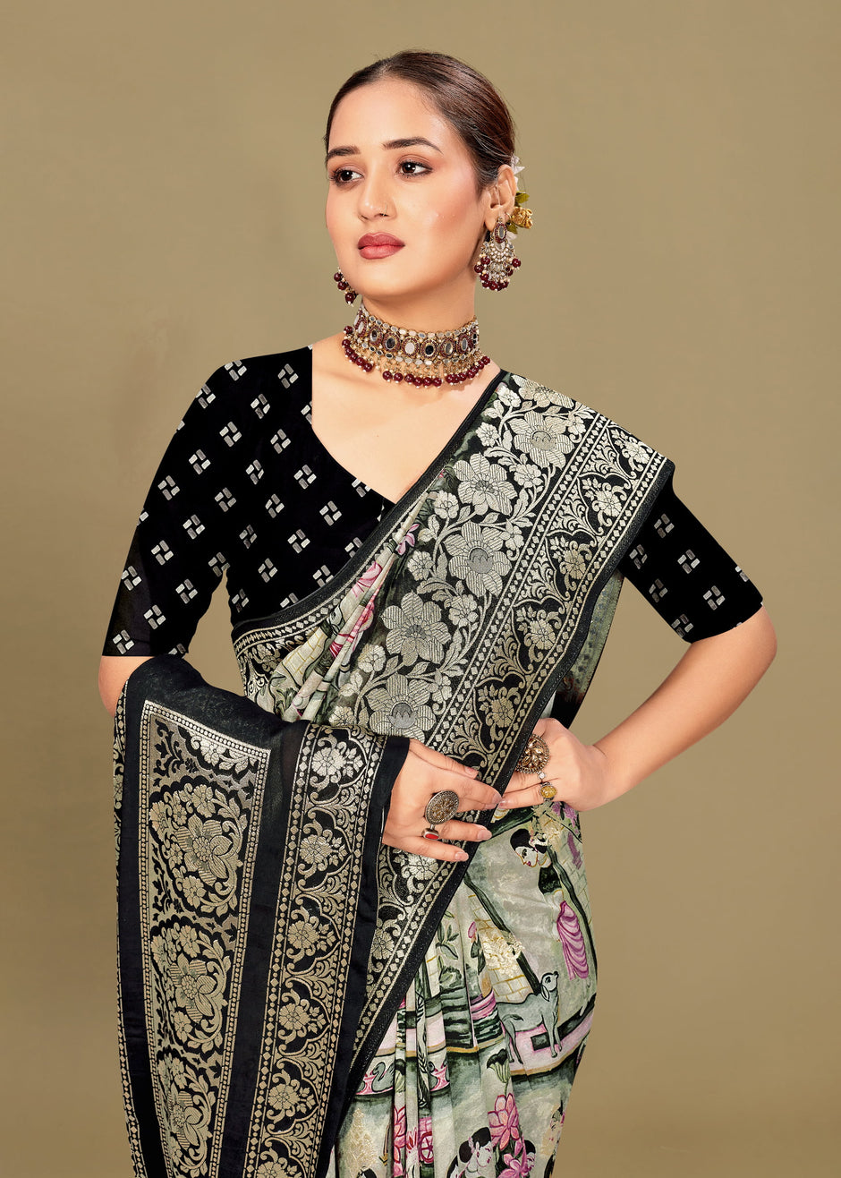 Digital Printed Saree – Nupur Collection
